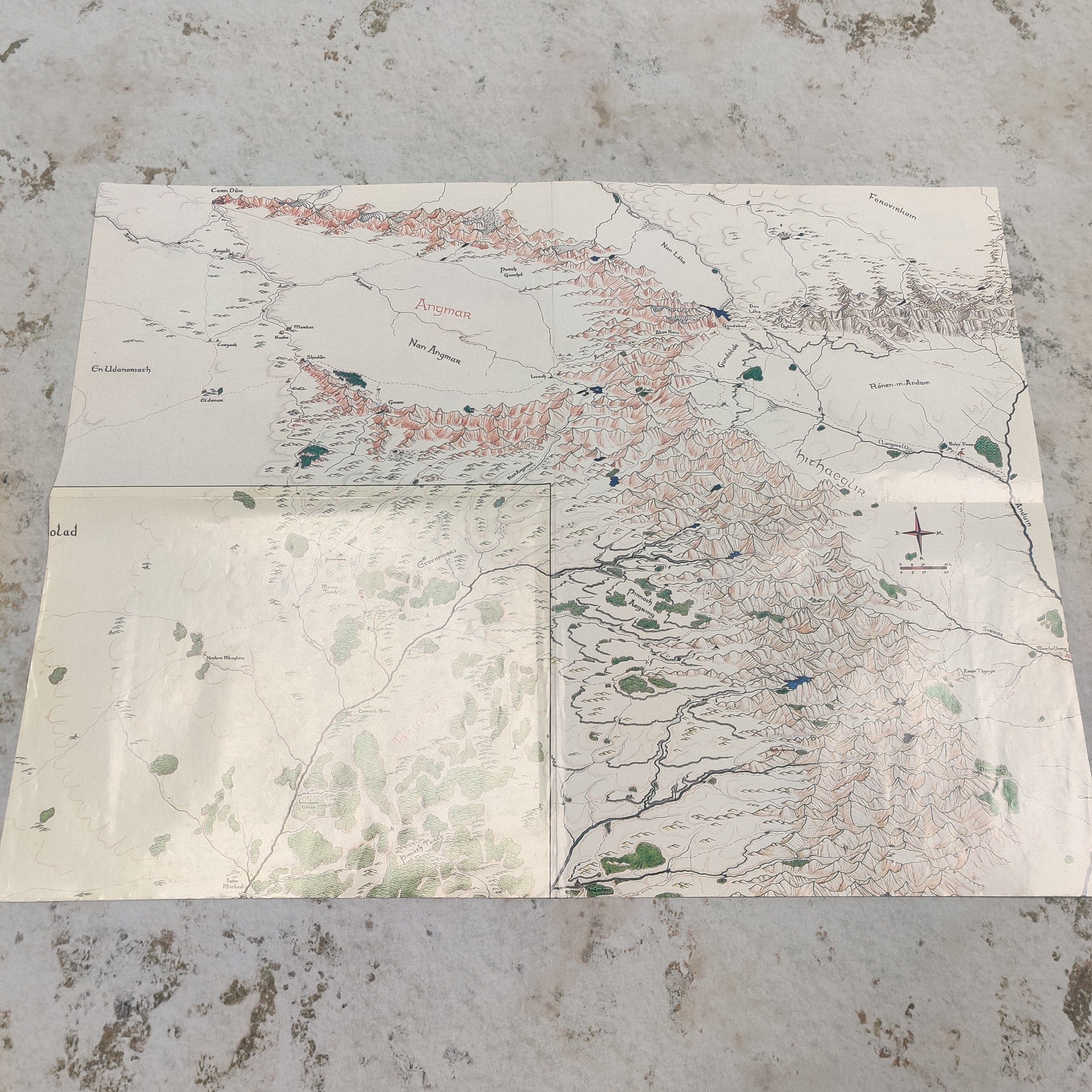 Angmar and Carn Dum Map for MERP Angmar Expansion BD310