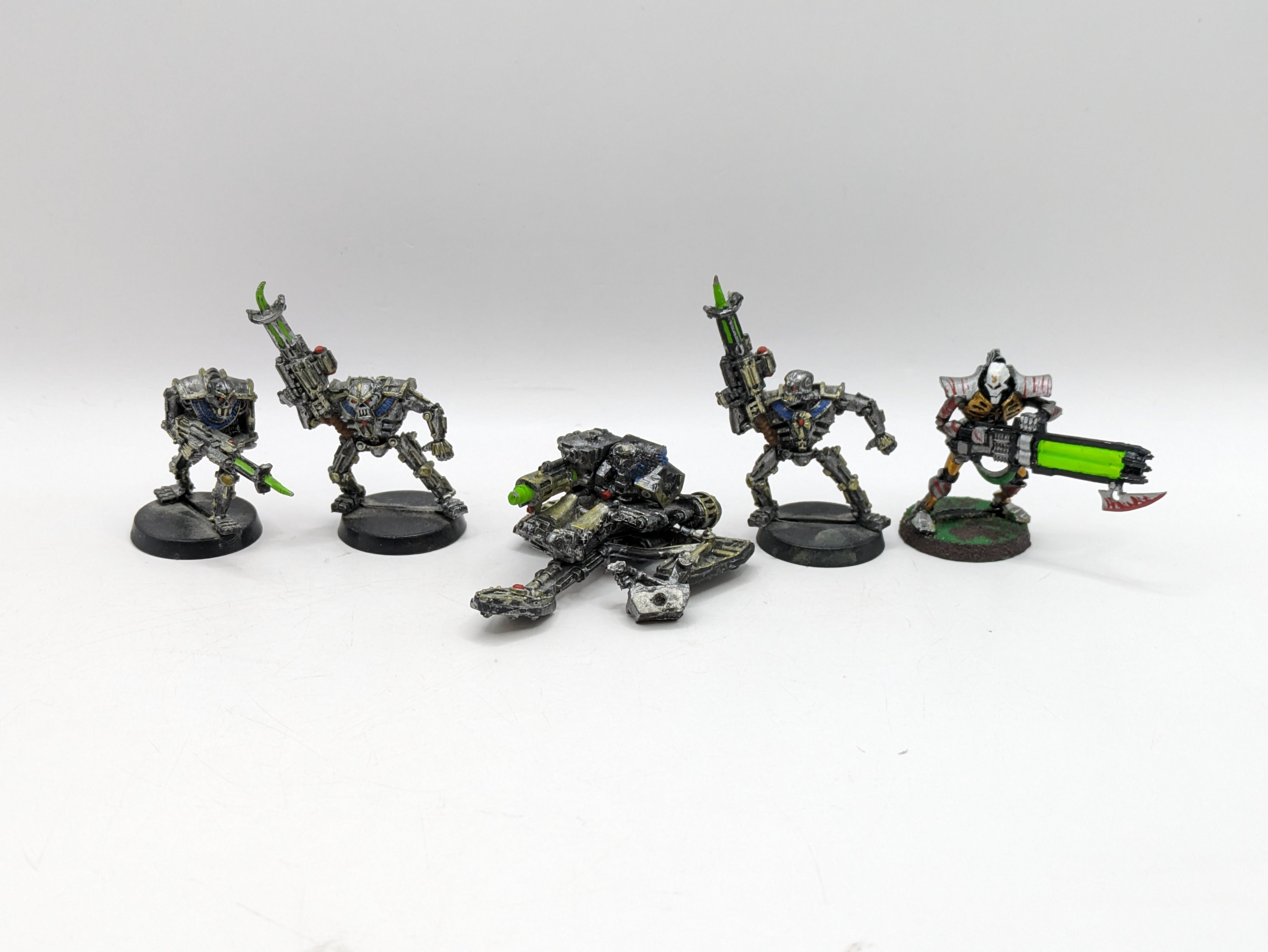 Warhammer 40k: Necrons Old Metal Destroyer, Warriors and Immortal (AE0