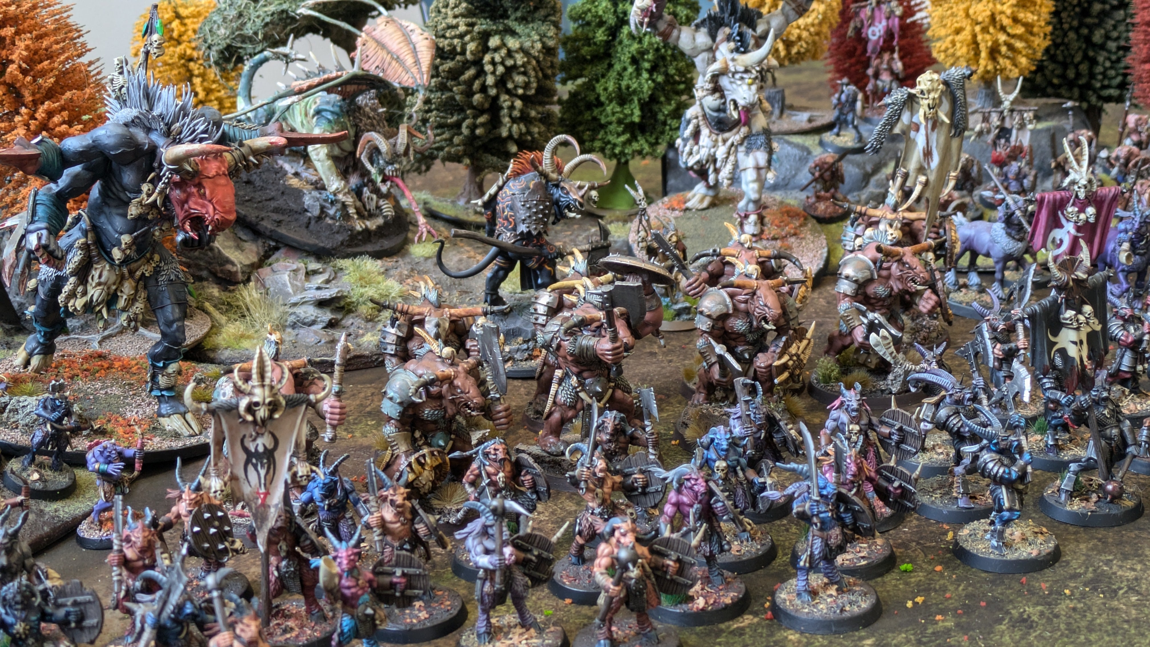 Warhammer Age of Sigmar/Old World: Beautifully Painted Beastmen Army ...